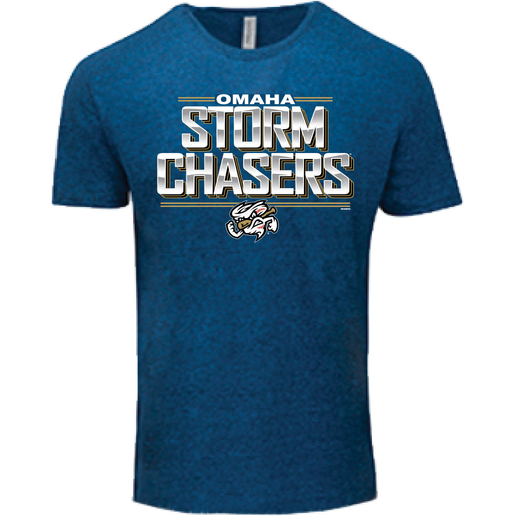 Omaha Storm Chasers Bimm Ridder Men's Debra Royal Black Tri-Blend Tee ...