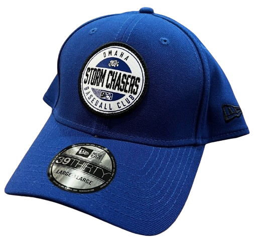 Omaha Storm Chasers New Era 39Thirty Royal Game Day Neo Vortex Cap ...