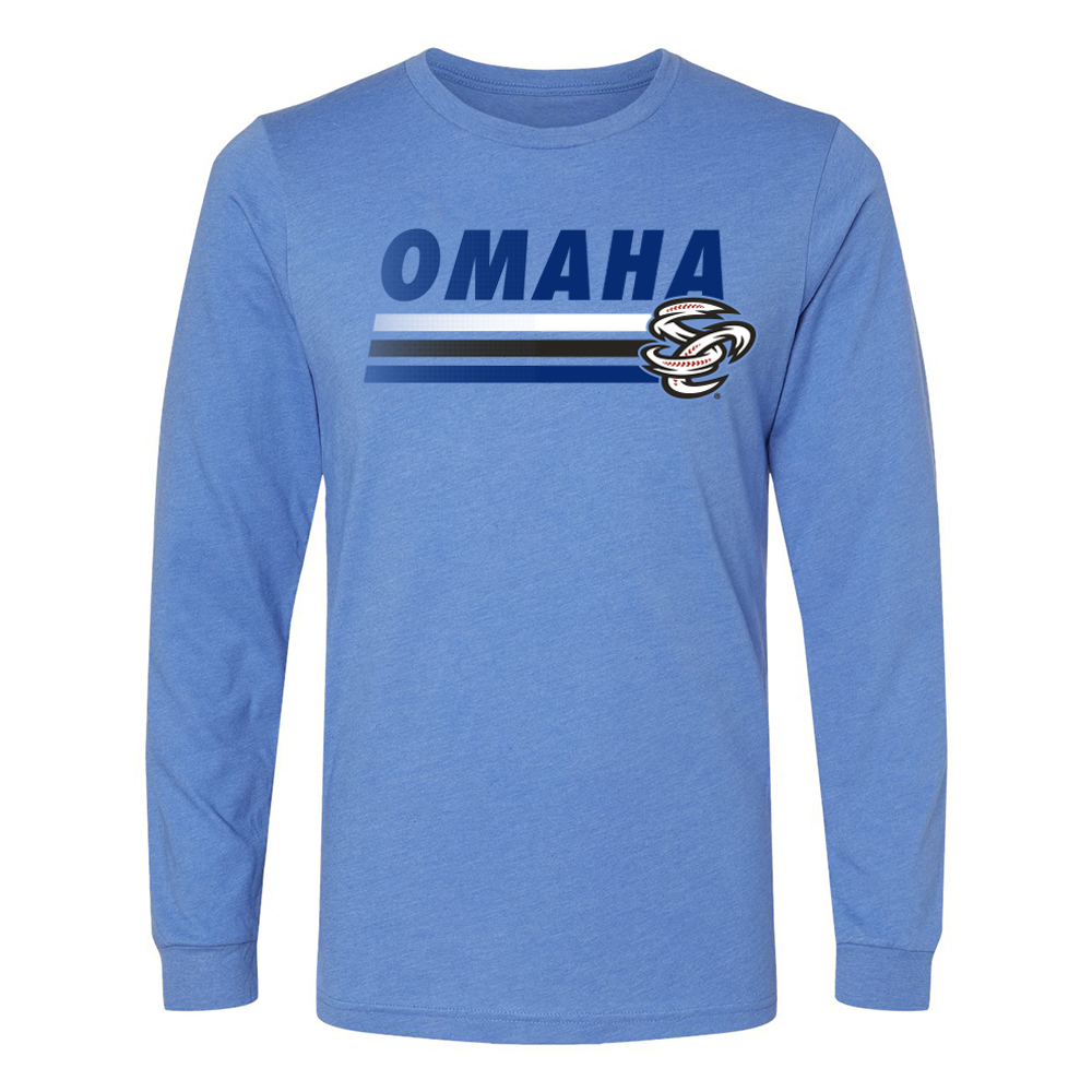 Omaha Storm Chasers 108 Stitches Men's Penthouse Light Blue LS Tee ...