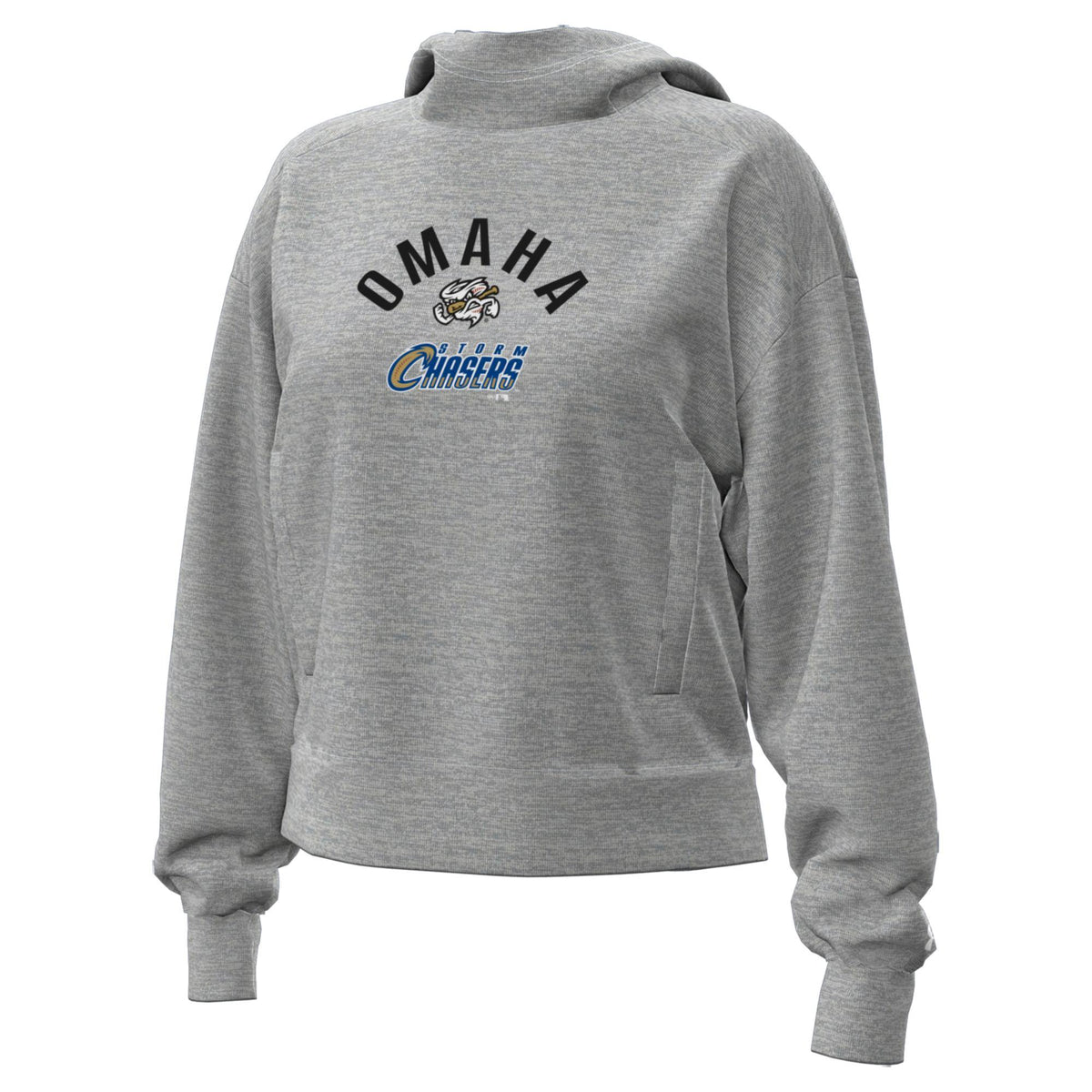 Omaha Storm Chasers Under Armour Women's Armour Fleece Gray Hoodie ...